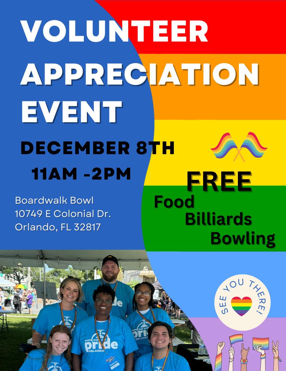 Pride Volunteer Appreciation Event - Eventeny