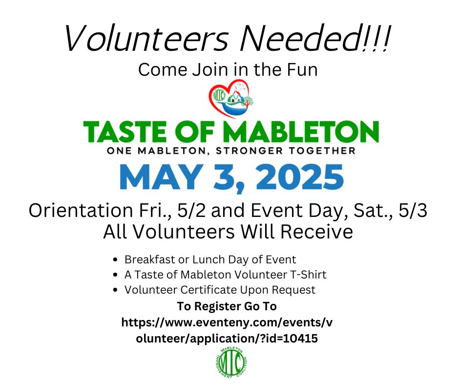Volunteers - MIC's Taste of Mableton 2025 - Eventeny