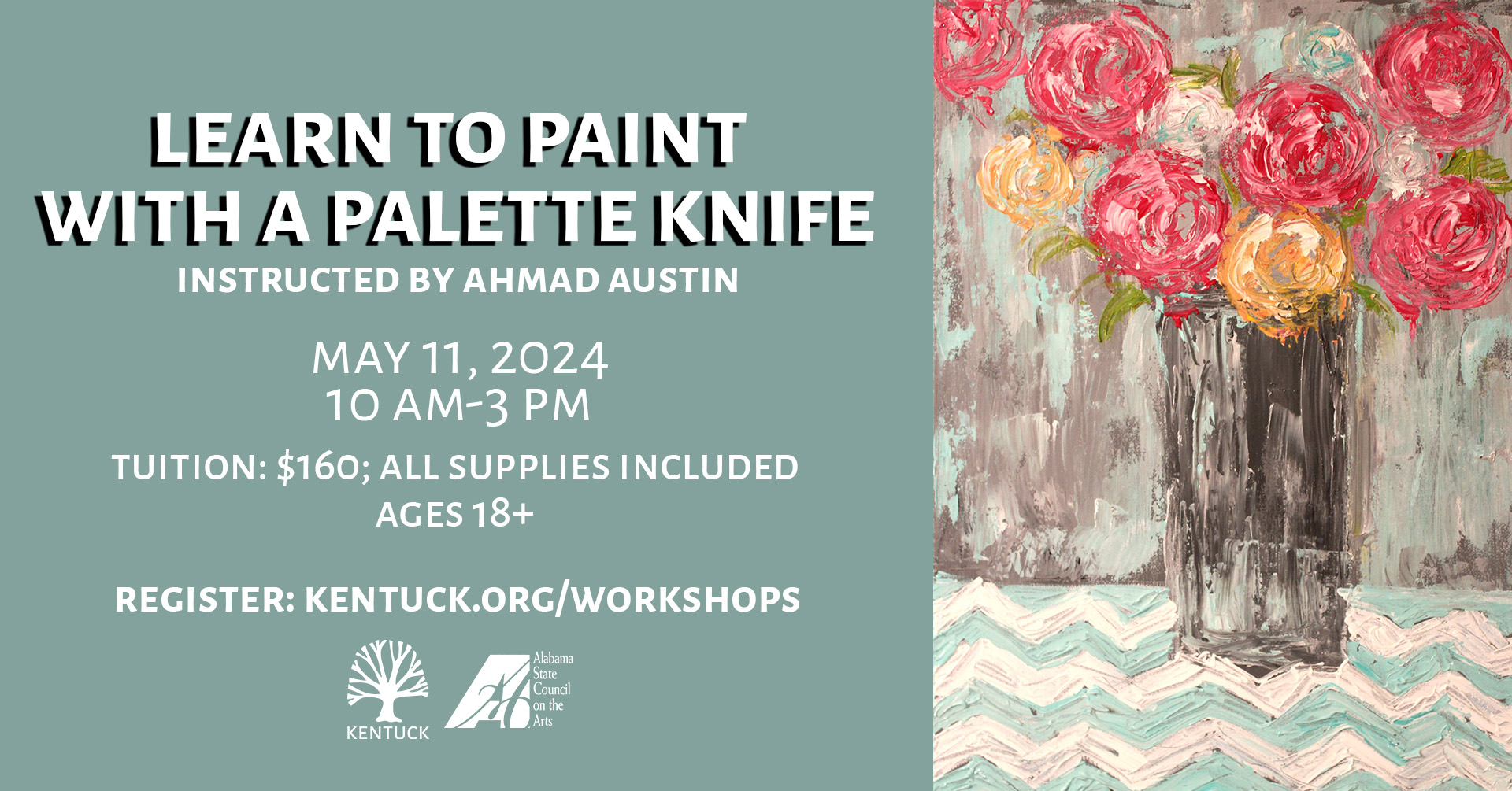 Learn to Paint with a Palette Knife with Ahmad Austin: May 2024 - Eventeny