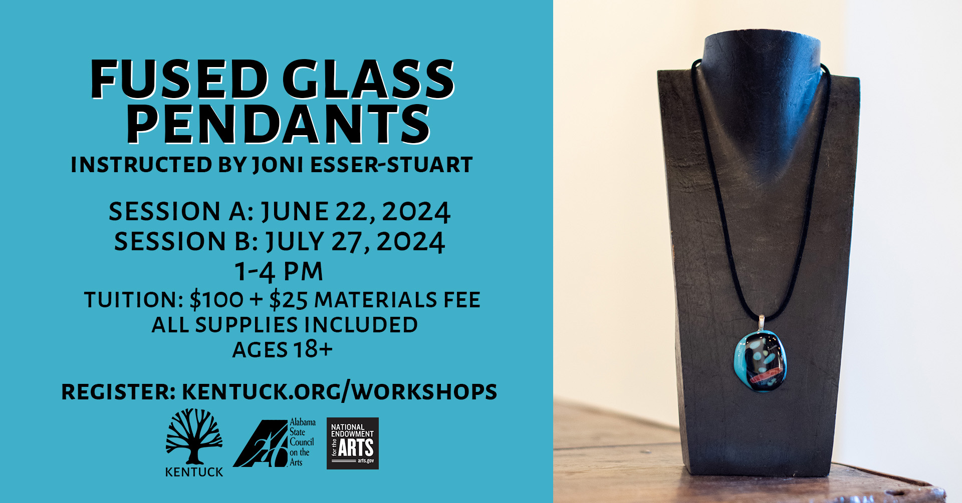 Fused Glass Pendants with Joni Esser-Stuart - Eventeny