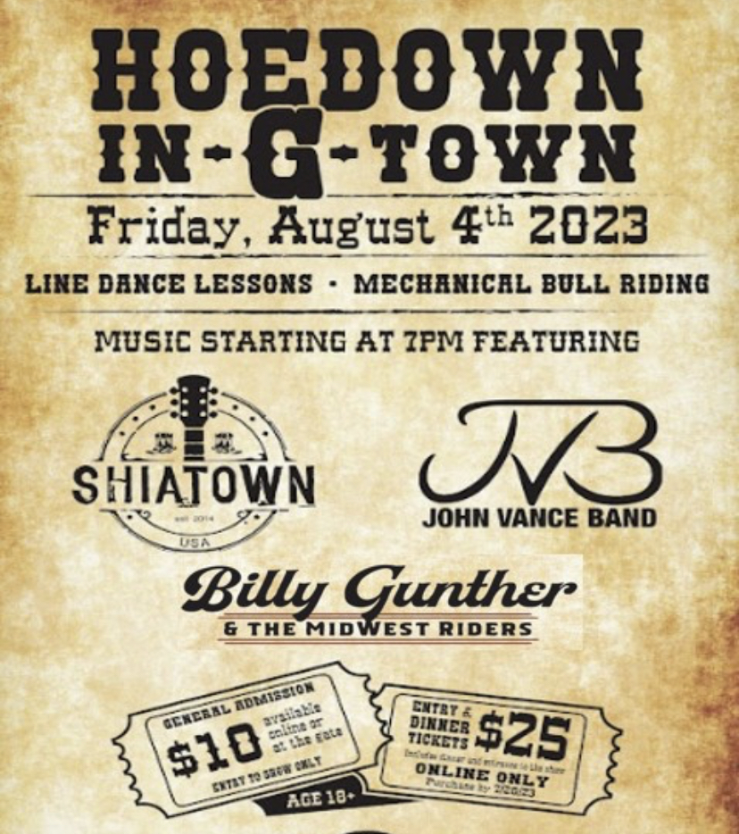 Music Only for Hoe Down in The "G" Town - Eventeny