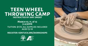 Teen Wheel Throwing Spring Break Camp 2025 - Eventeny