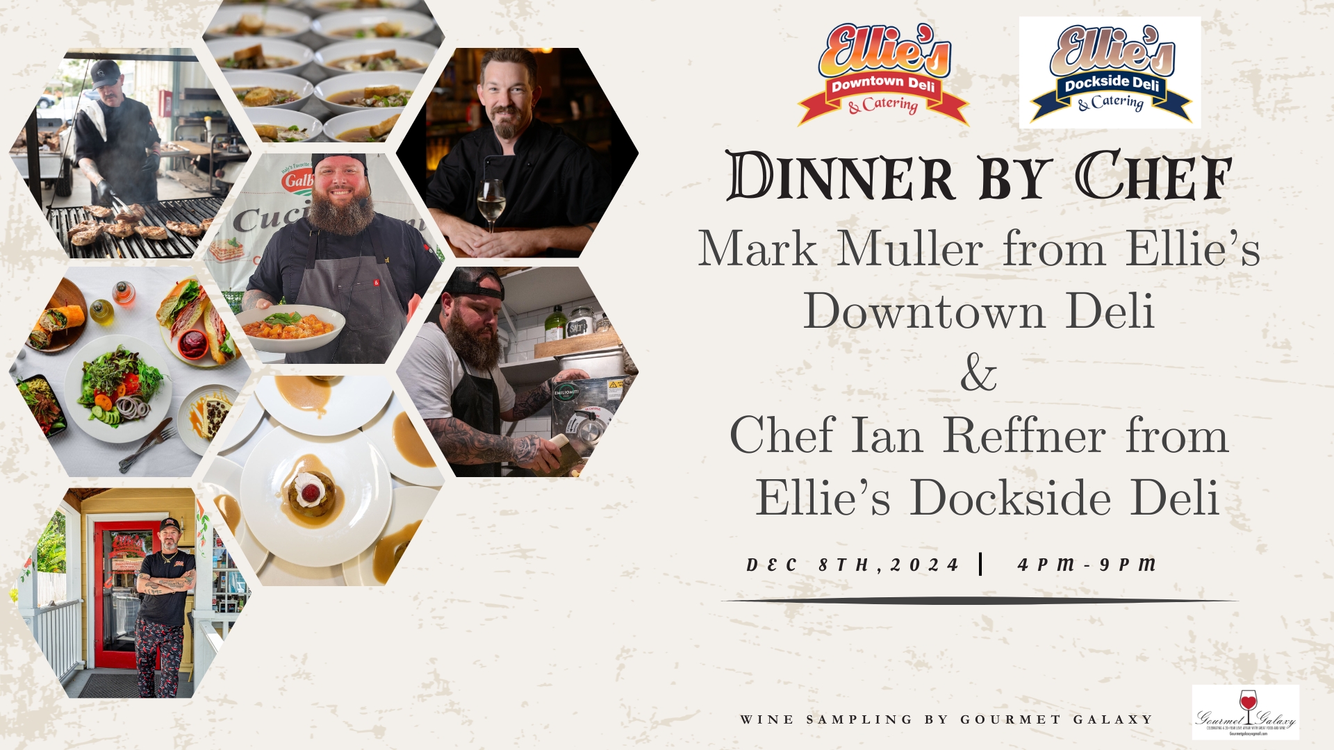 Dinner by Chef Mark Muller from Ellie's Downtown Deli and Chef Ian ...