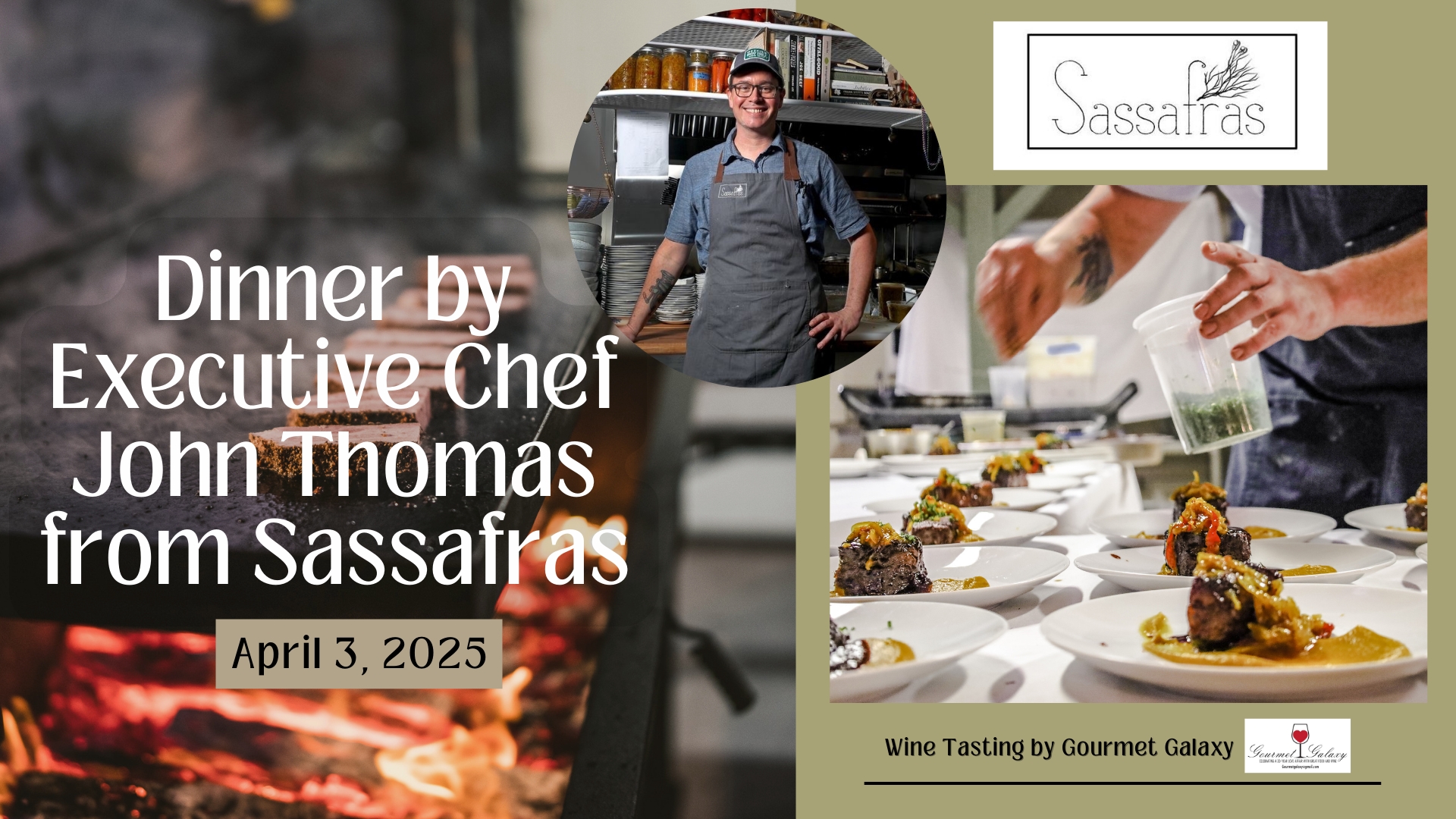Dinner by Chef John Thomas from Sassafras - Eventeny