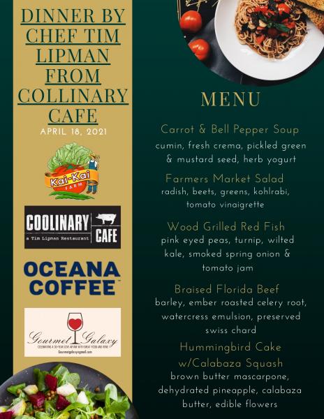 Dinner by Executive Chef Tim Lipman from Coolinary Café - Eventeny