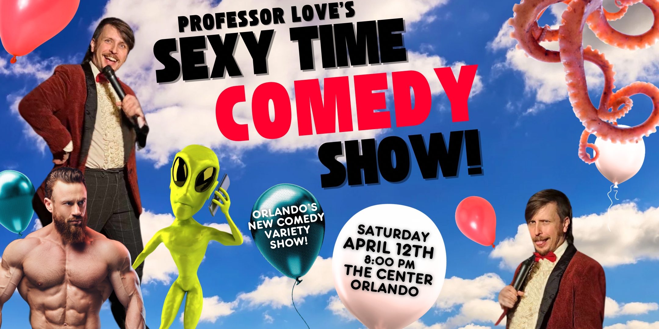 Ticket - Professor Love's Sexy Time Comedy Show - Eventeny