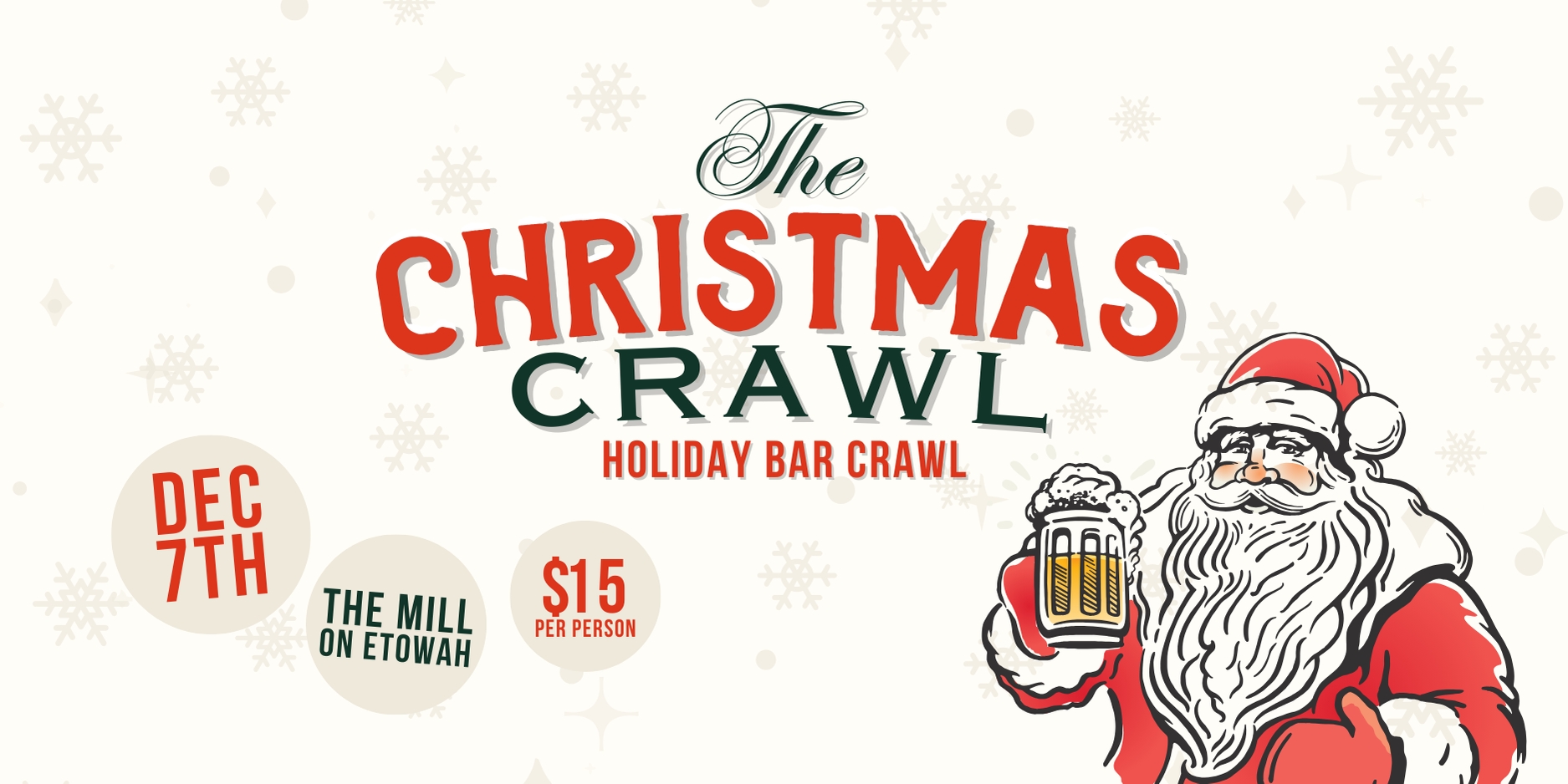 The Christmas Crawl - Holiday Bar Crawl - Eventeny