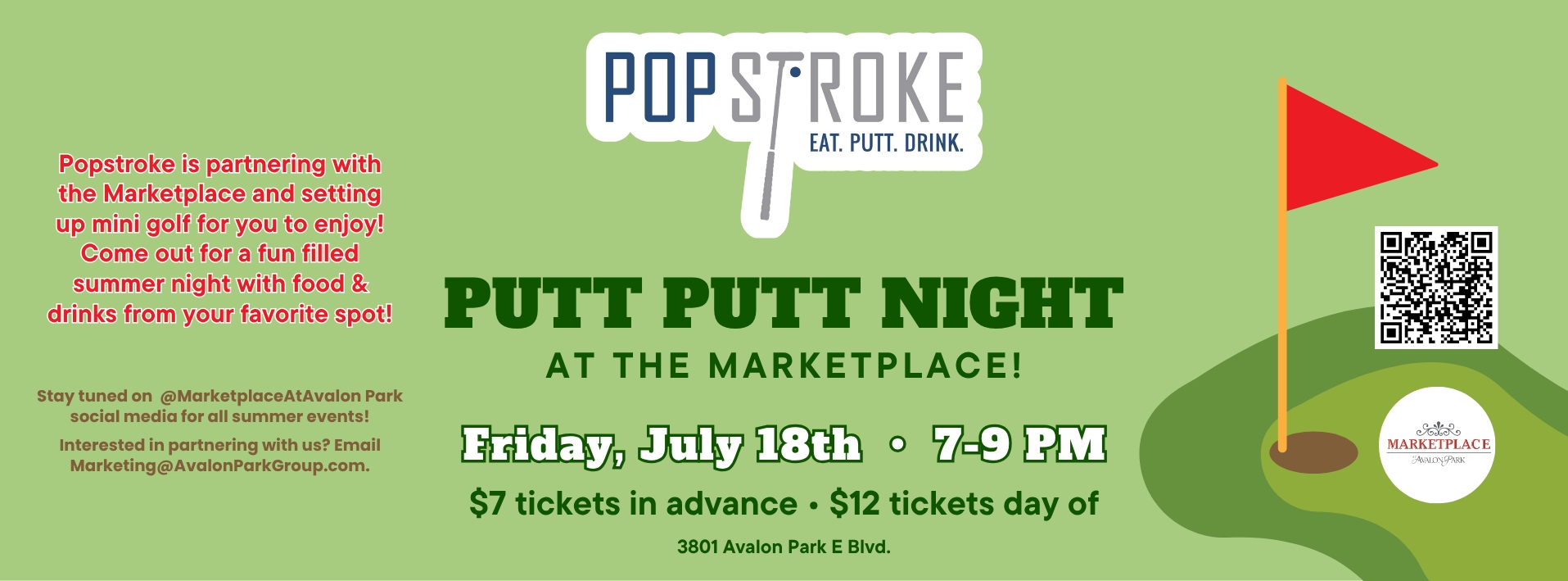 Ticket - Putt Putt Night at the Marketplace - Eventeny