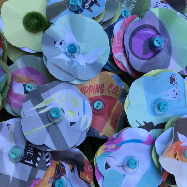 Bolt hand-cut paper flower bouquet - Eventeny