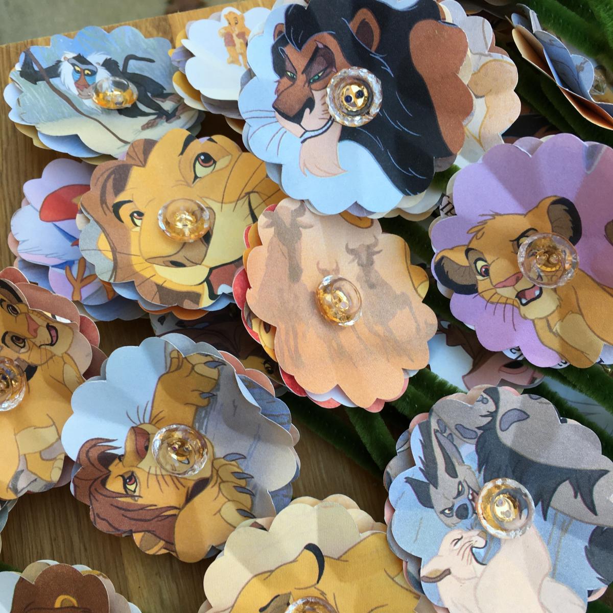 The Lion King hand-cut paper flower bouquet - Eventeny