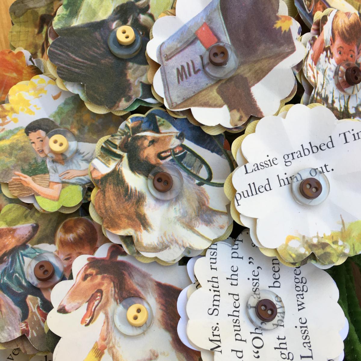 Lassie hand-cut paper flower bouquet - Eventeny