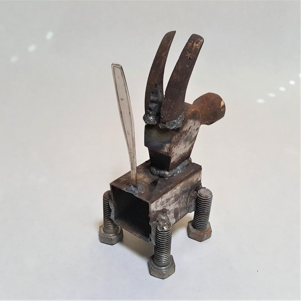 Scrap Metal Dog Sculpture, - Cute Overload - Adorable level through the ...