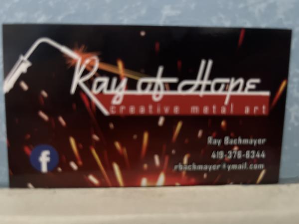 Ray of Hope Creative Metal Art - Oregon - Ohio - United States - Eventeny