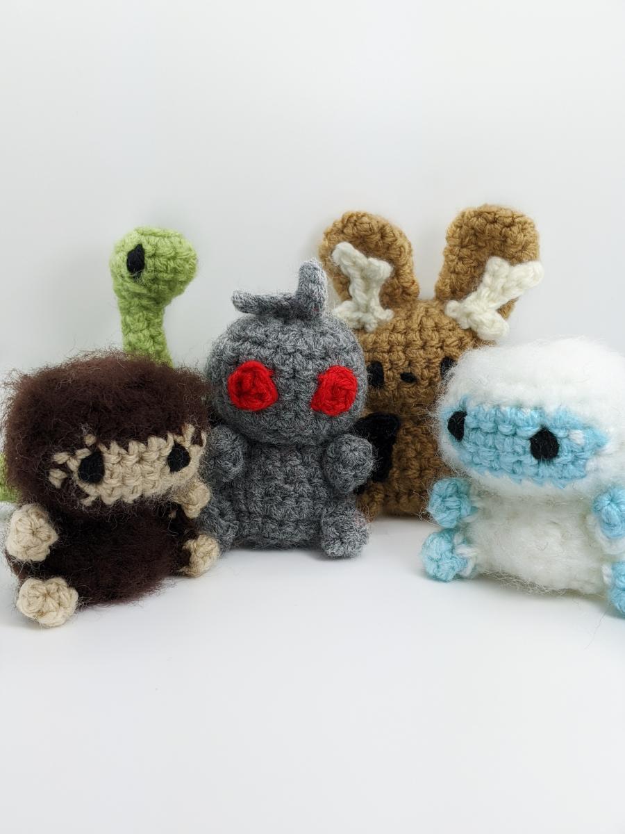 Cryptids - Mothman, Nessie, Big Foot, Yeti, Jackalope - Eventeny
