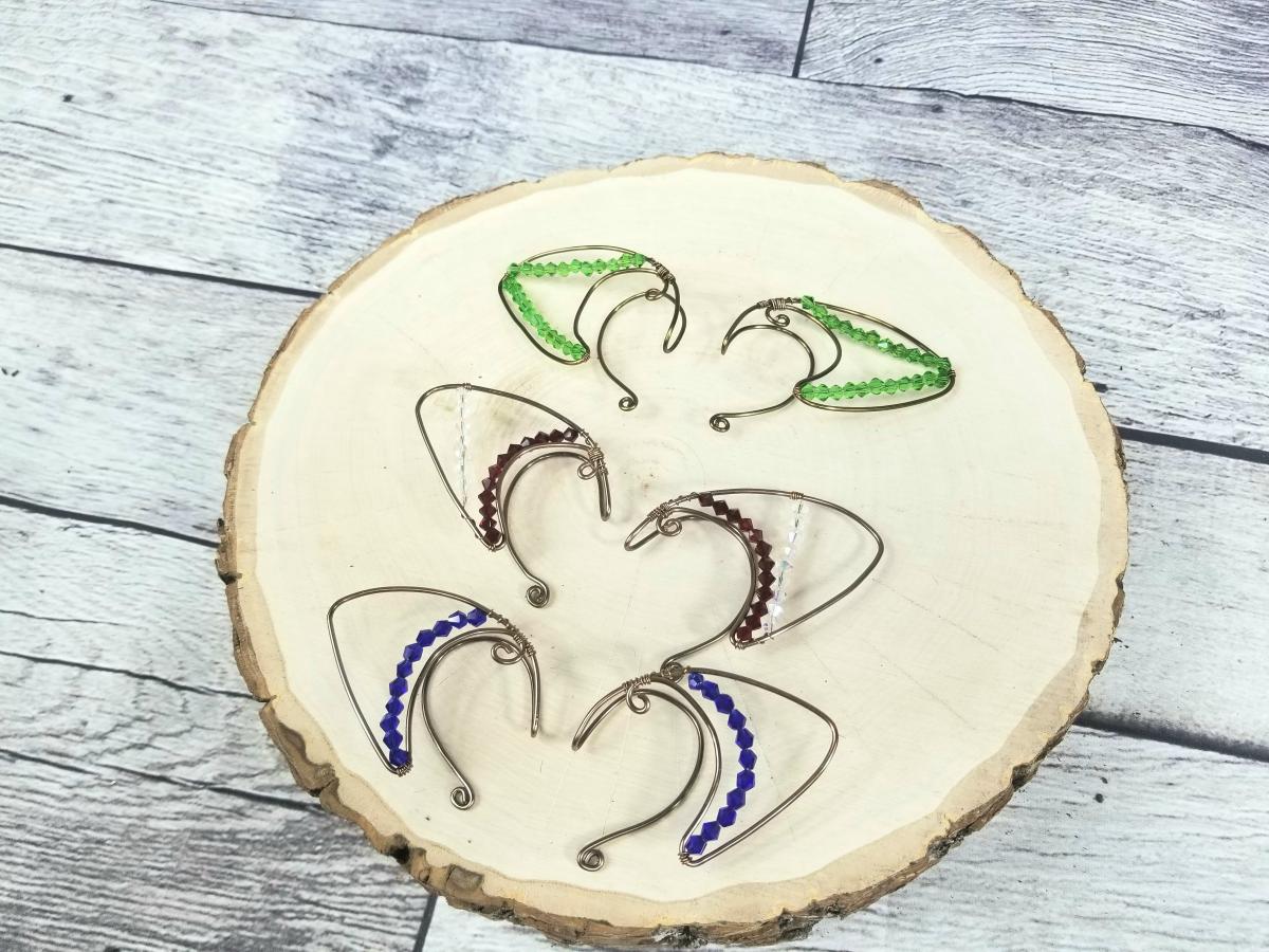 Elf Ear cuffs, bronze small cuffs, multiple colors available - Eventeny