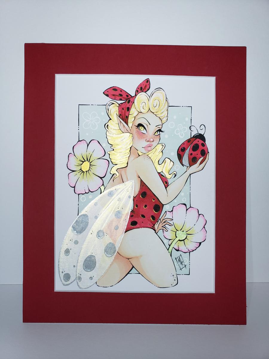 Fairies 2020 Ladybug Original Art - Eventeny