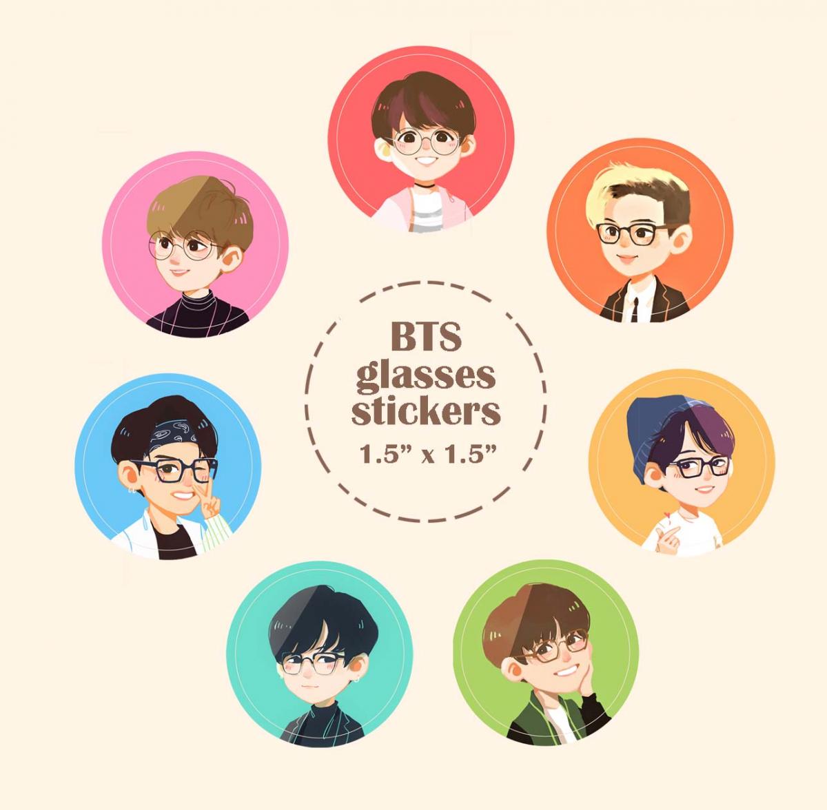 BTS sticker sets - Eventeny
