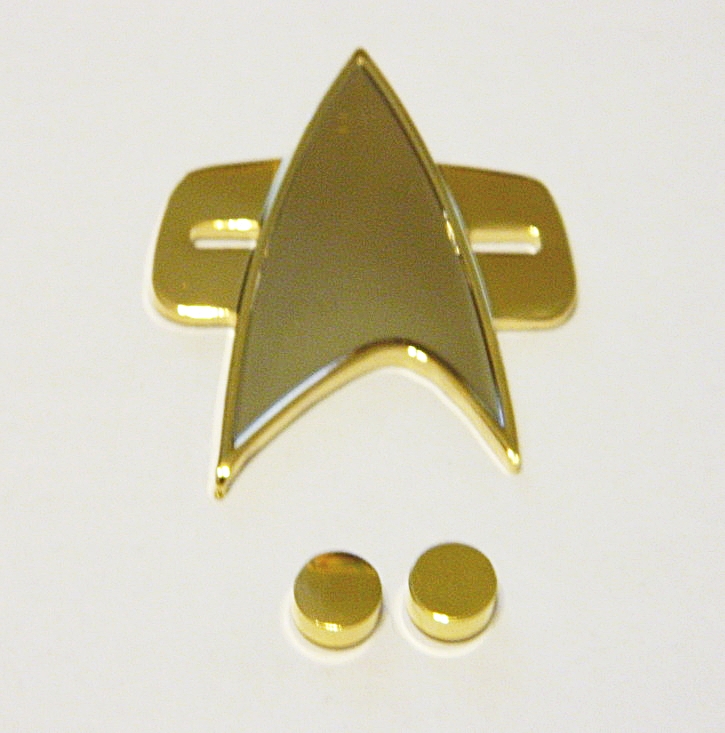 Star Trek: Voyager Lieutenant Communicator and Rank Pips Cloisonne Pin ...