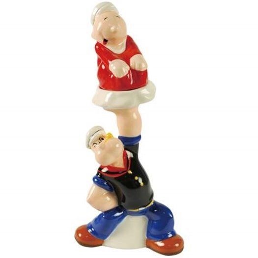Popeye Lifting Sweet Pea Ceramic Salt and Pepper Shakers Set, NEW ...