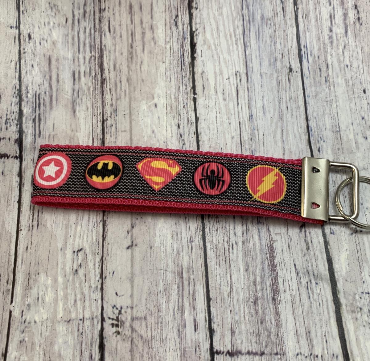 Pink Superhero key fob - Eventeny