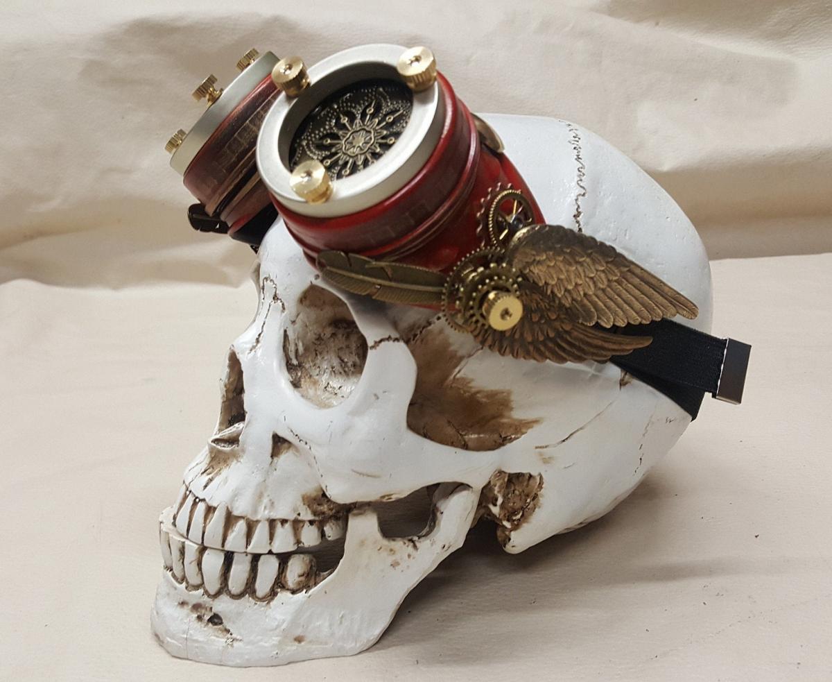 Steampunk Double Winged Red Valkyrie Goggles - Eventeny