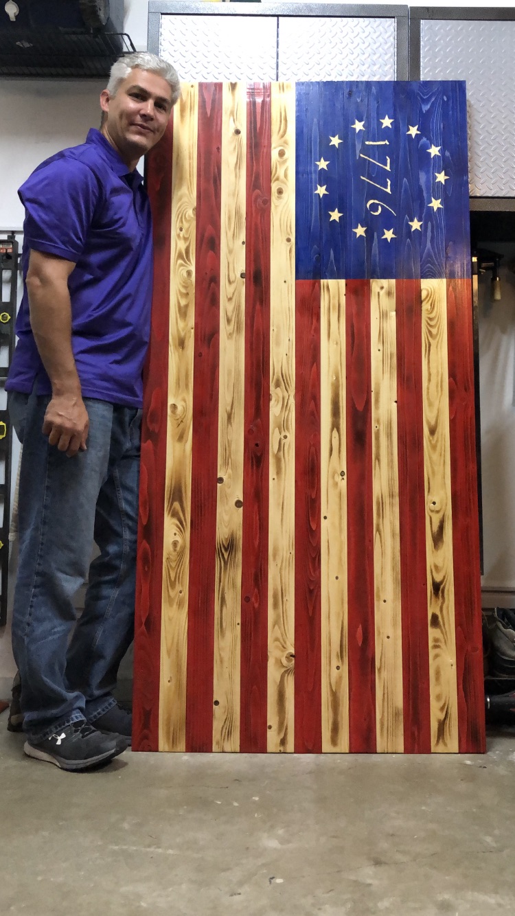 Custom Wood Flags - Chesapeake - Virginia - United States - Matt - Eventeny