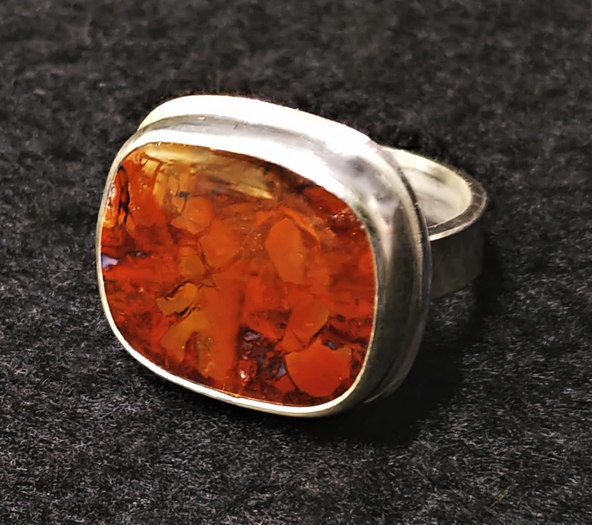 Brecciated Red Jasper Ring - Eventeny