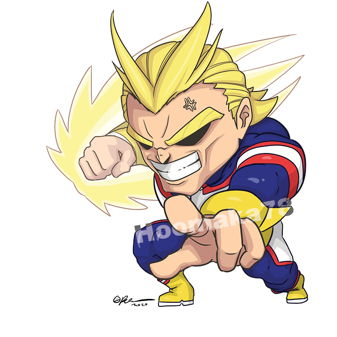 All Might Die Cut Sticker - Eventeny