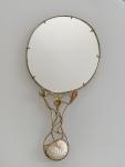 Hand mirror with white shell - Eventeny