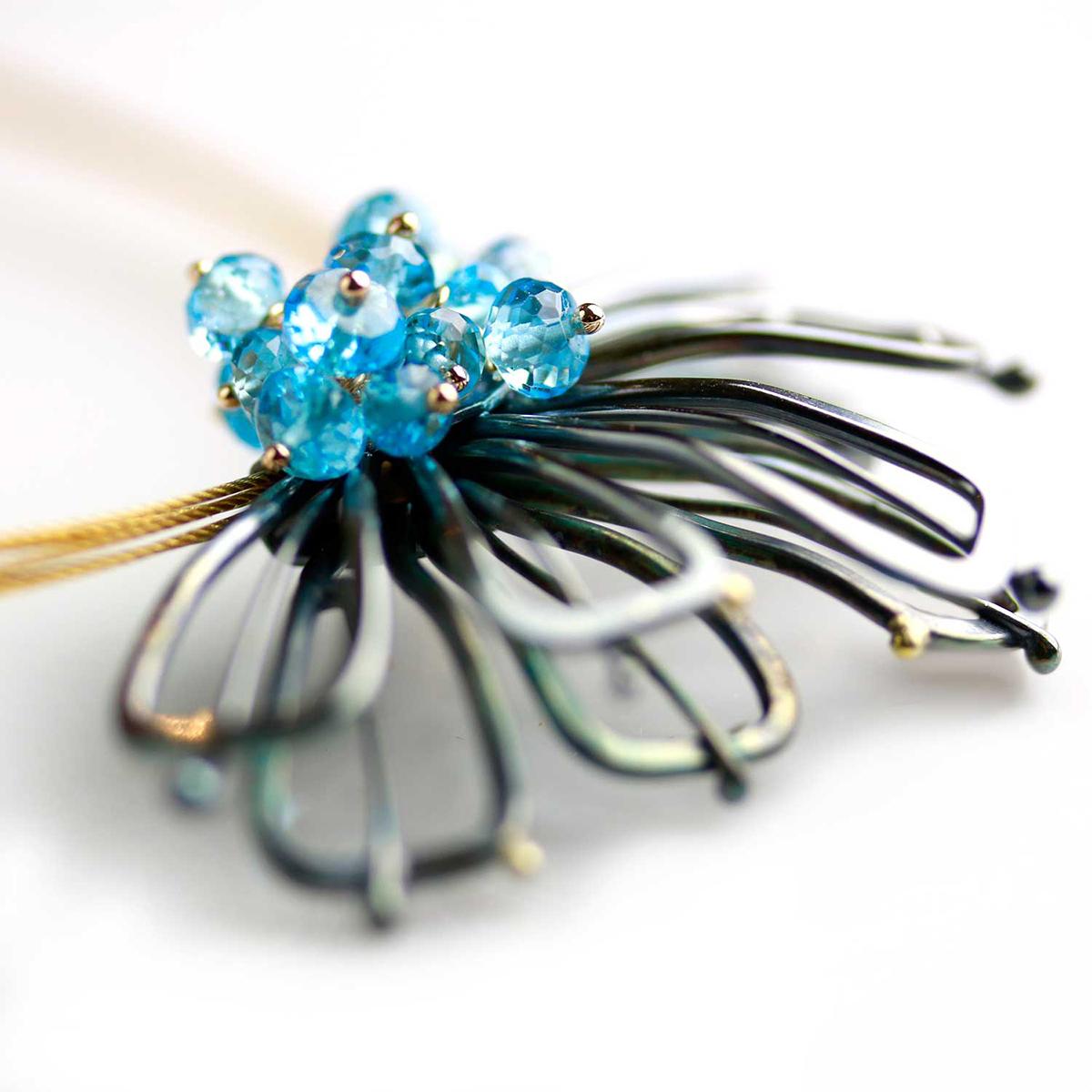 Midnight Petals and Blue Topaz Clusters - Eventeny