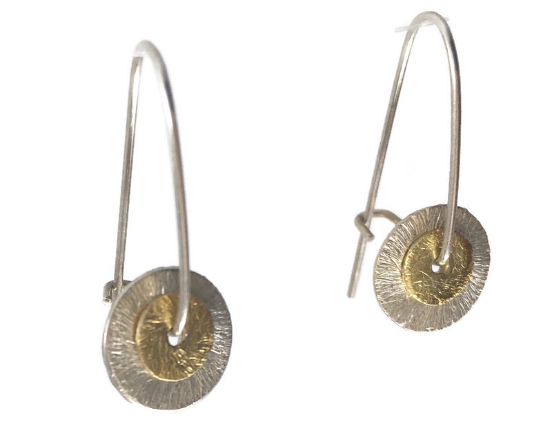STERLING SMALL DISC EARRINGS - Eventeny