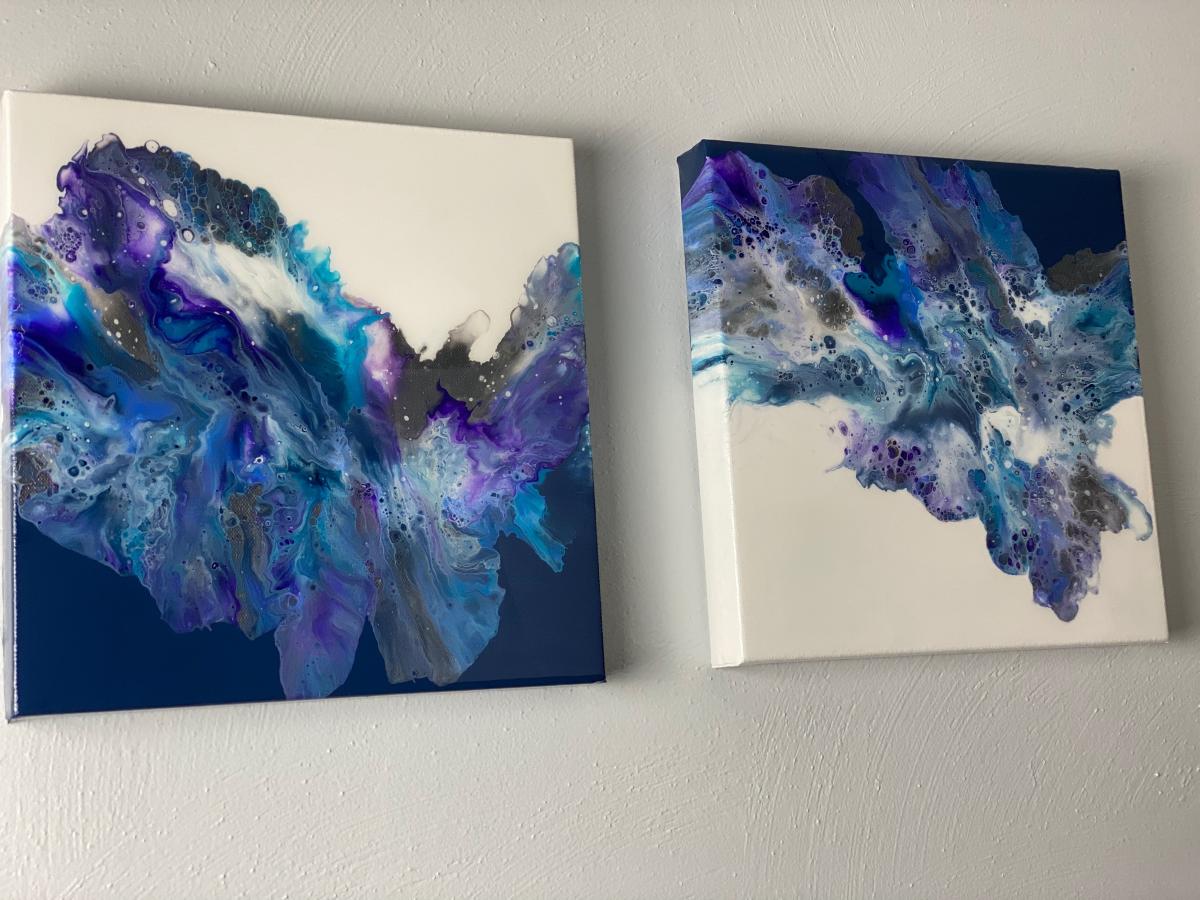 Set of two 12 x 12 inch paintings - Eventeny