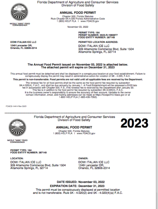 Domi Italian Ice - Orlando - Florida - United States - Domi - Eventeny