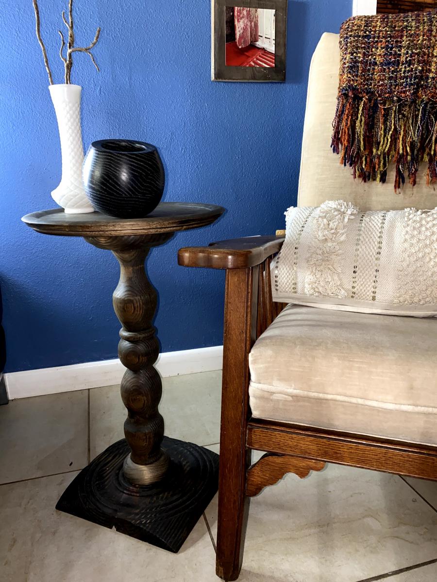 Ebonized Oak Wobble Bowl - Eventeny