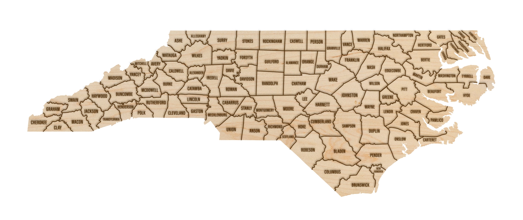 North Carolina Counties Wall Hanging - Eventeny North Carolina Counties Wall Hanging - Eventeny