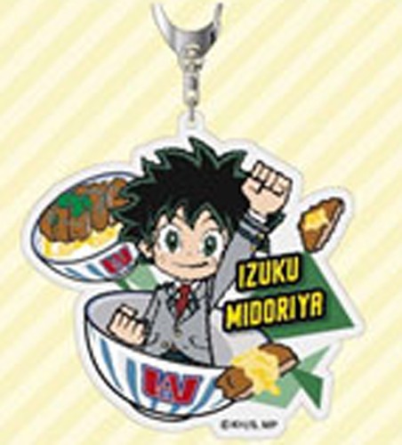 My Hero Academia Midoriya Izuku Deku With Food Acrylic Key Chain - Eventeny