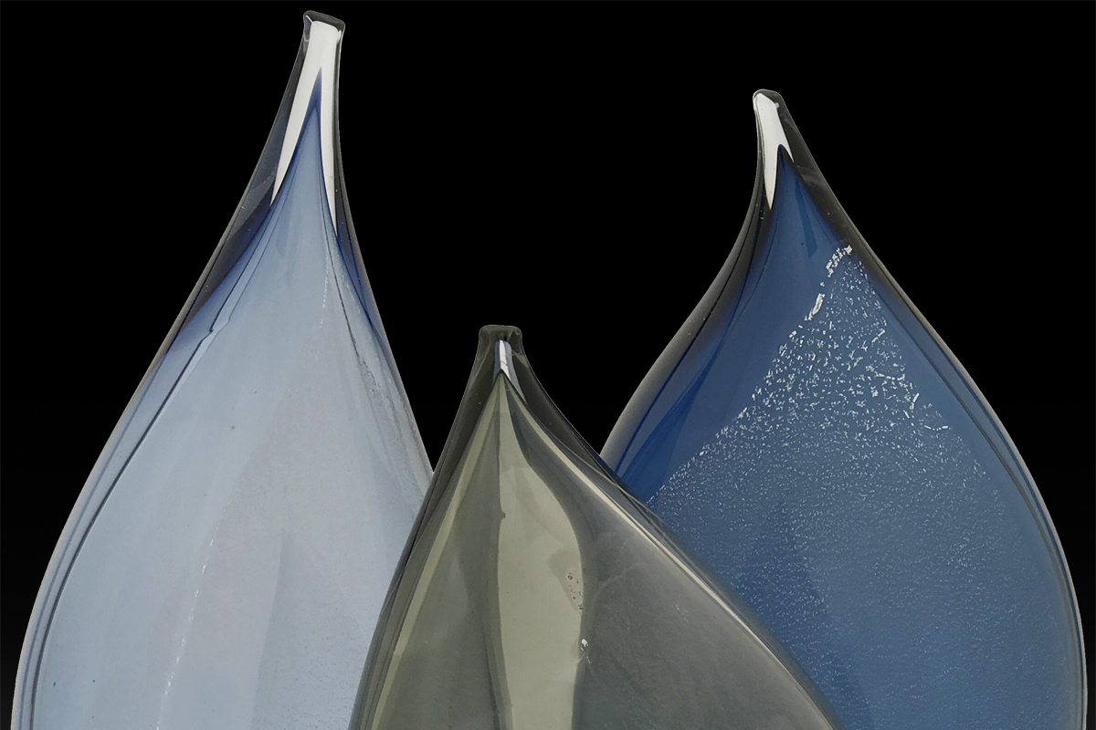 Flames Series- Trio Set/ Steel Blue, Pale Steel Blue, and Gray - Eventeny