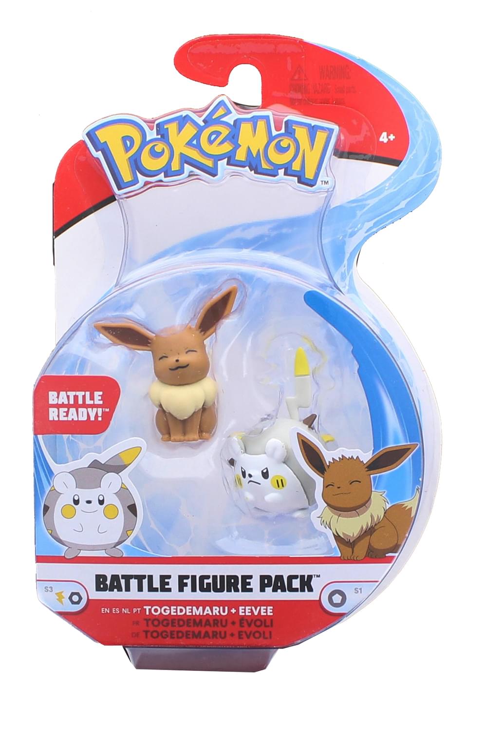 Pokemon 2 Inch Battle Figure Pack | Eevee vs. Togedemaru - Eventeny