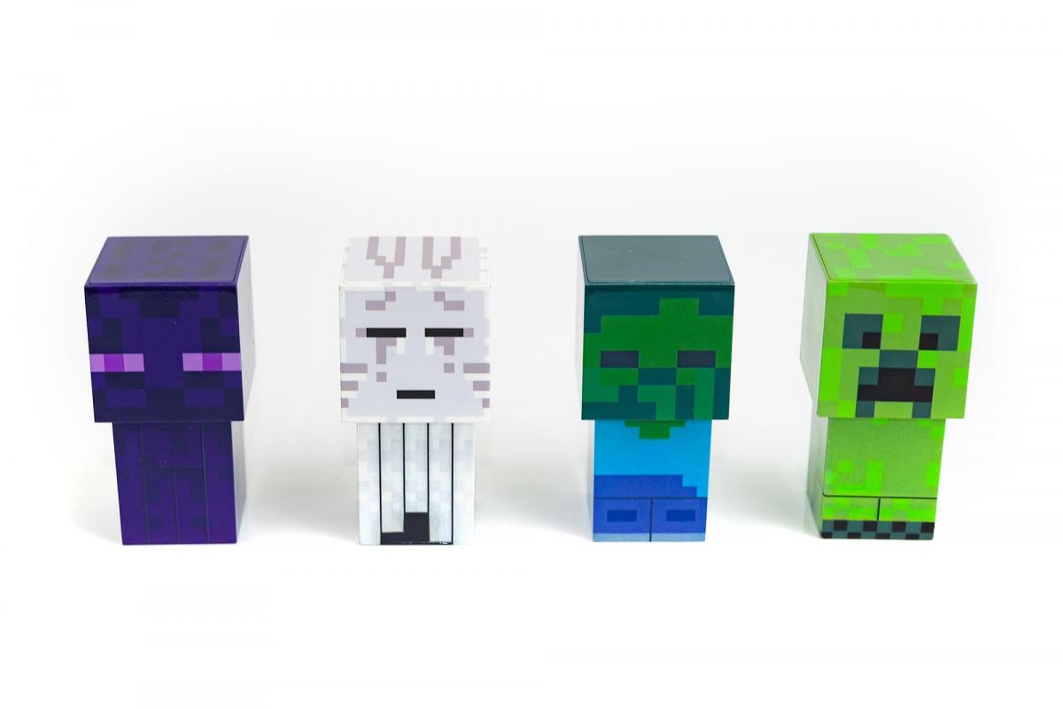 Minecraft Mini Mob 4 Piece Battery Operated Figure Light Set - Eventeny