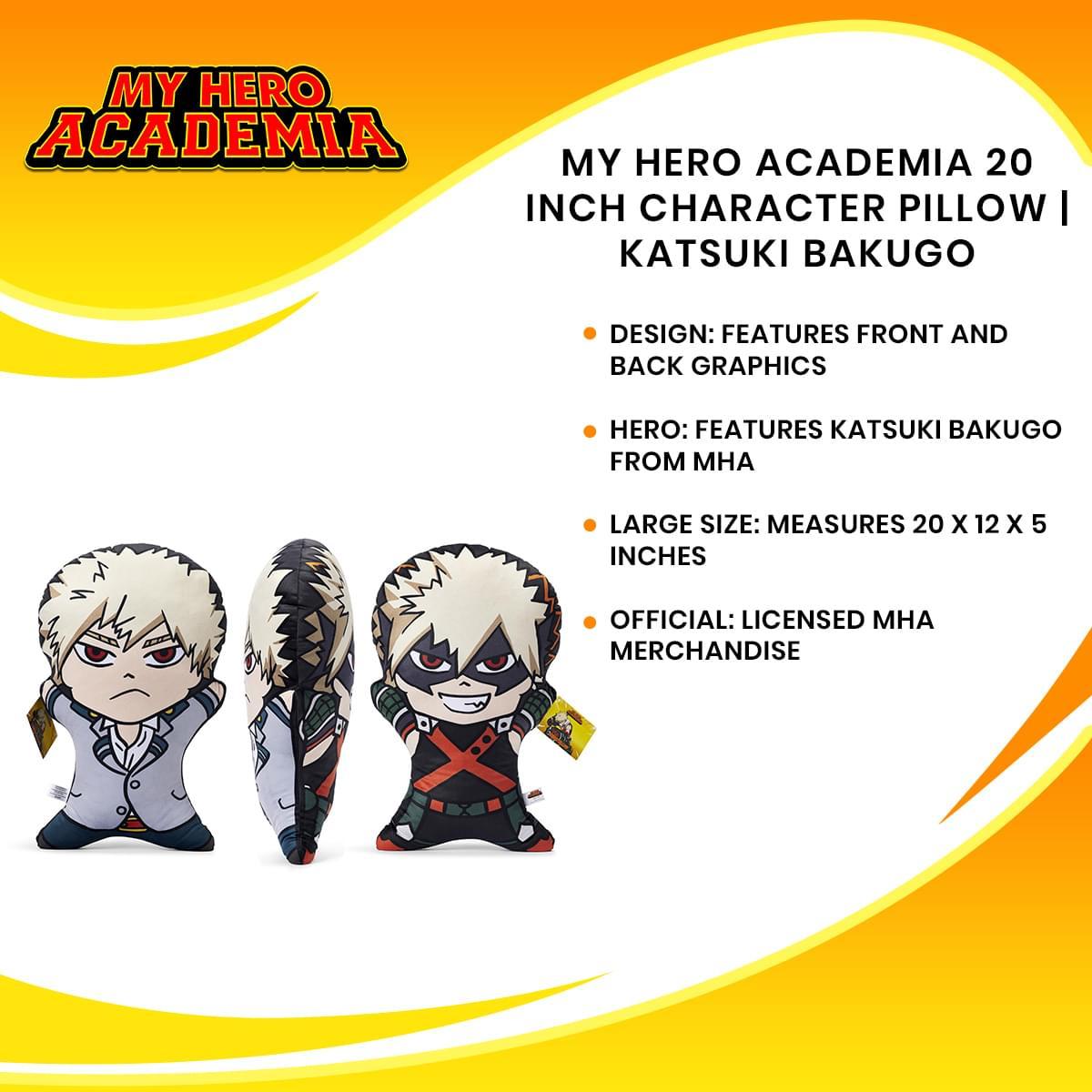 My Hero Academia 20 Inch Character Pillow | Katsuki Bakugo - Eventeny
