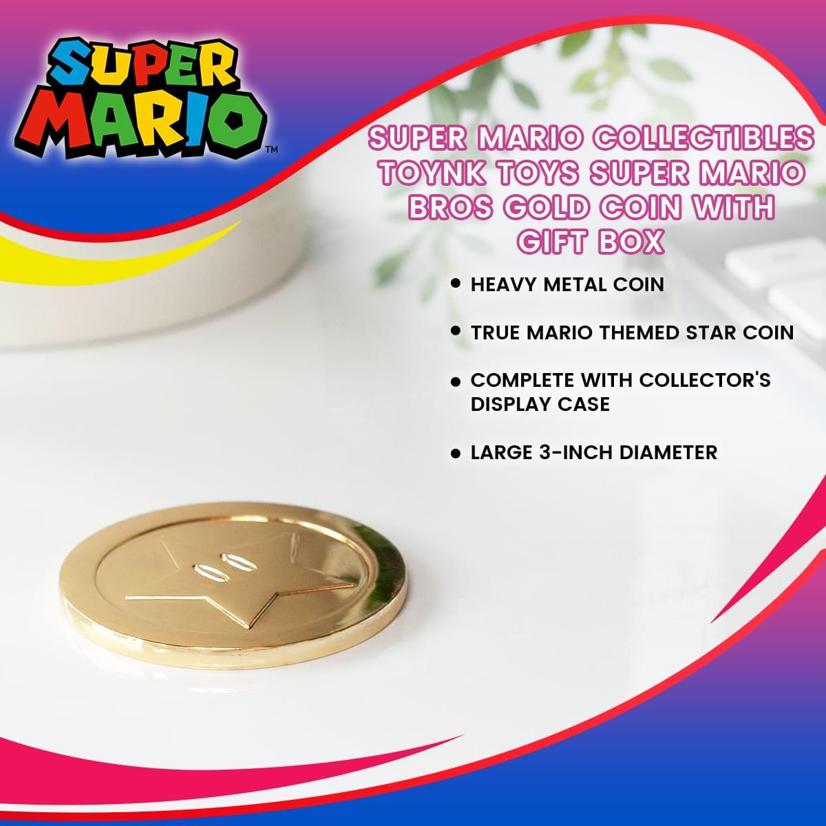 Super Mario Bros. Gold Coin with Gift Box - Eventeny