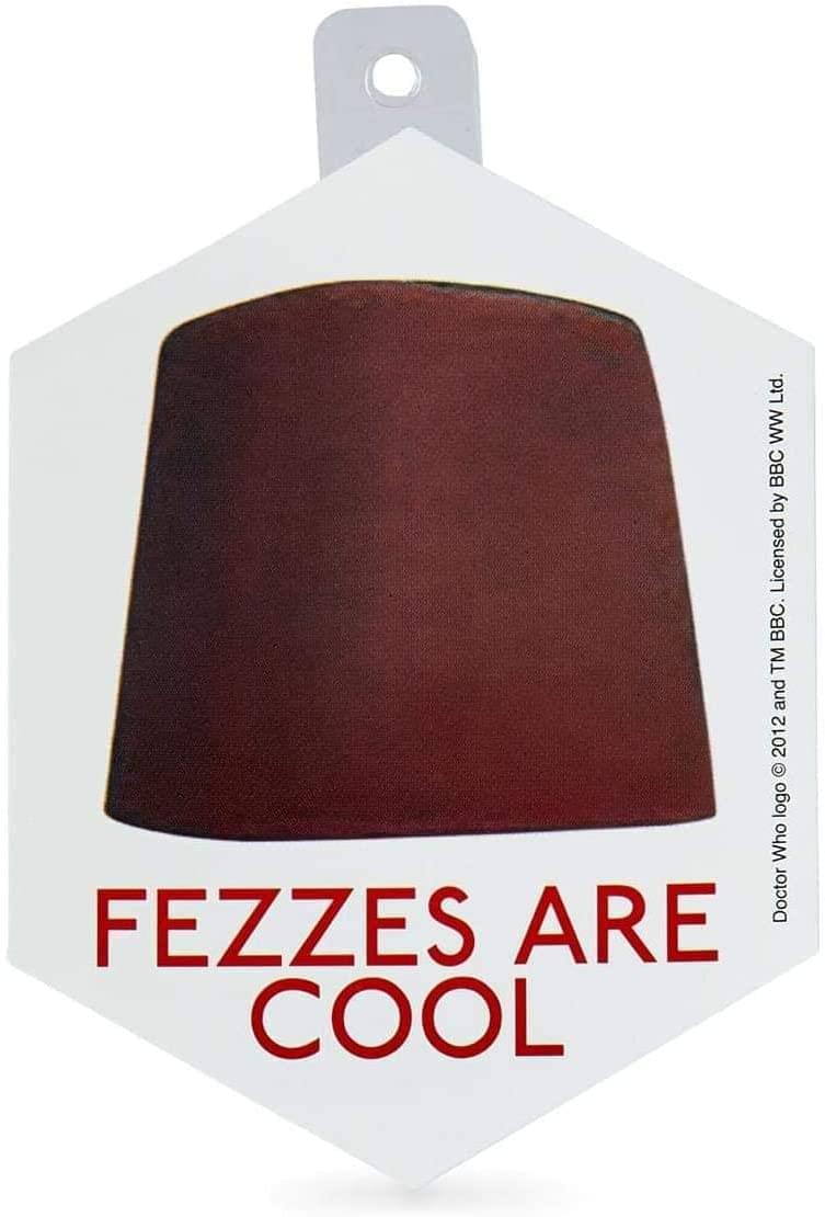 Doctor Who Sticker: Fezzes Are Cool - Eventeny