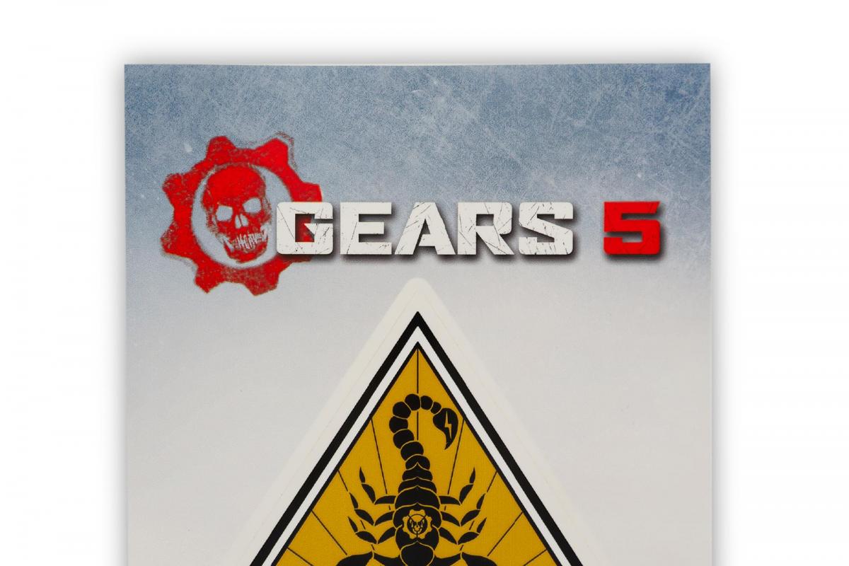 Gears of War 5 Team Scorpio 5 x 7 Inch Decal - Eventeny