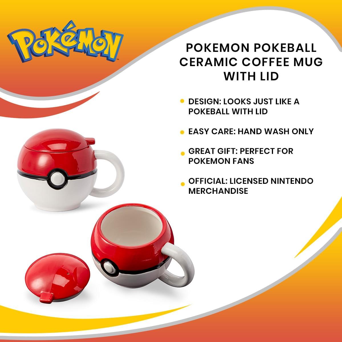 Pokemon Pokeball Mug with Lid - Eventeny