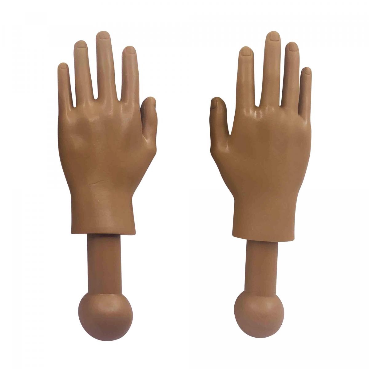 Tiny Hands Left and Right Hands Deep Brown - Eventeny