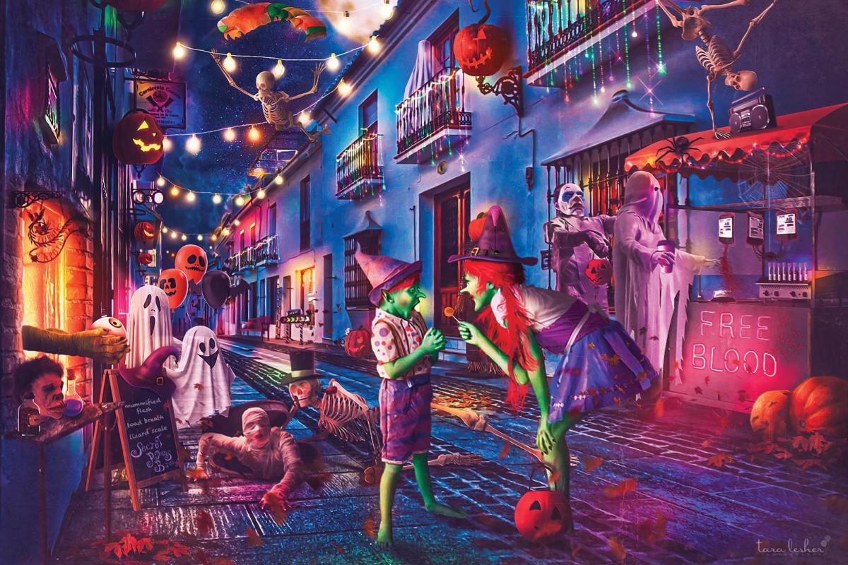 Boo Boulevard 1000 Piece Jigsaw Puzzle - Eventeny