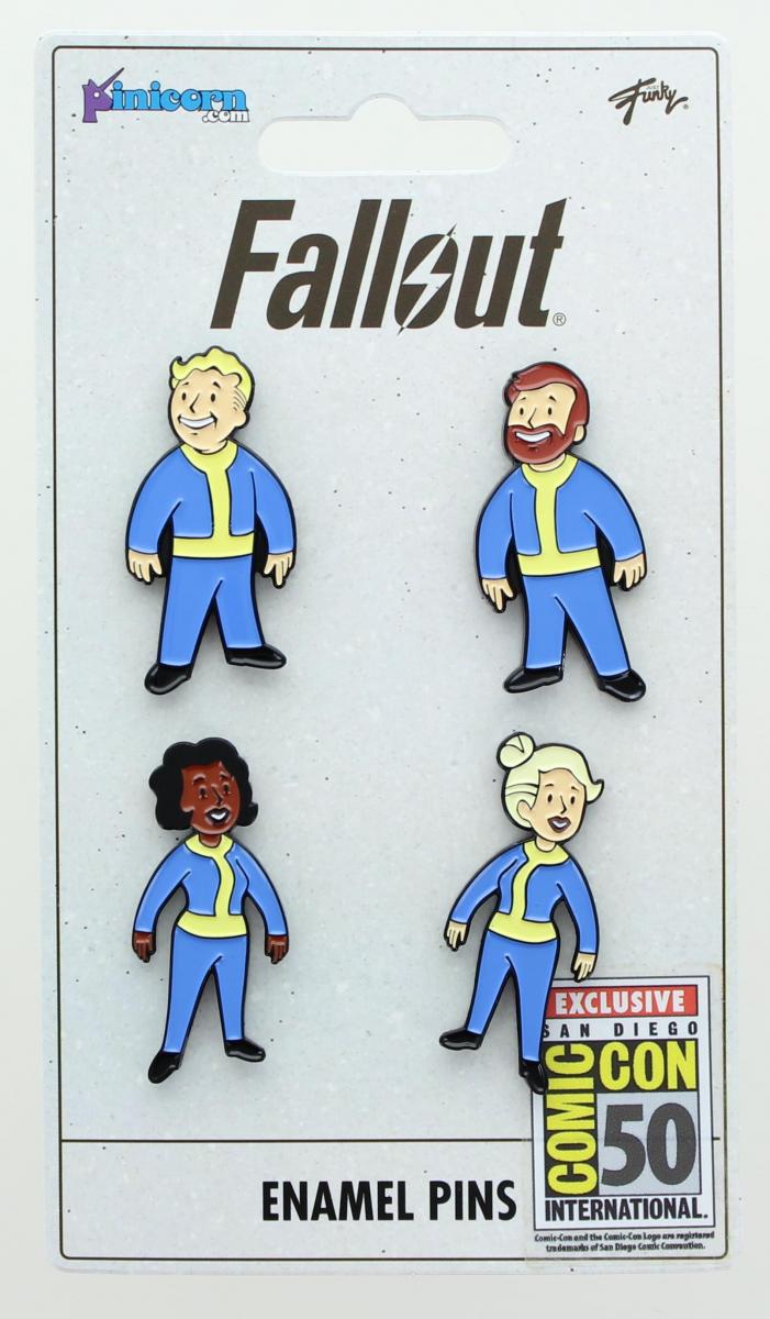 Fallout Vault Dwellers Collectible Enamel Pin 4-Pack - Eventeny