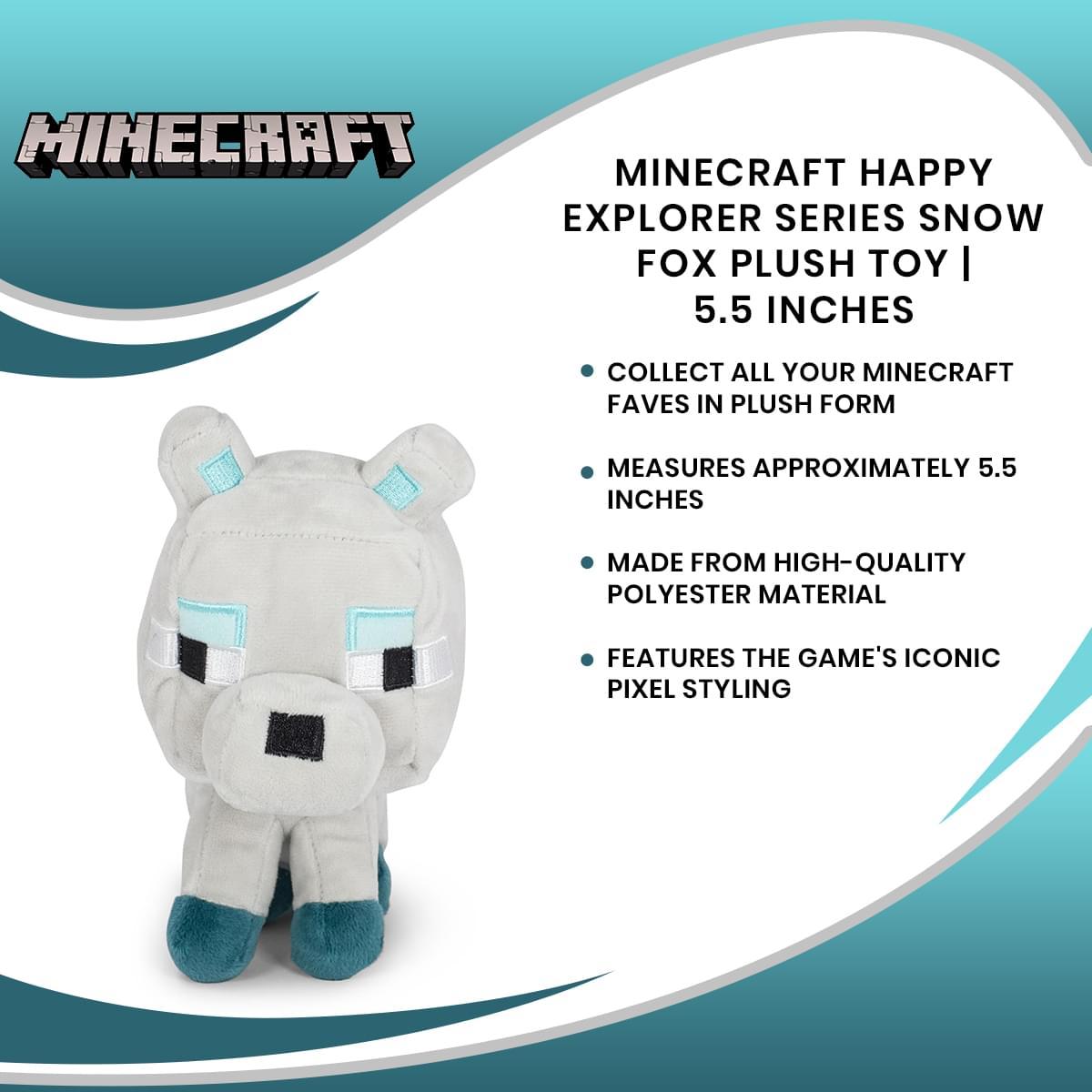 Minecraft 5.5 Inch Snow Fox Plush - Eventeny