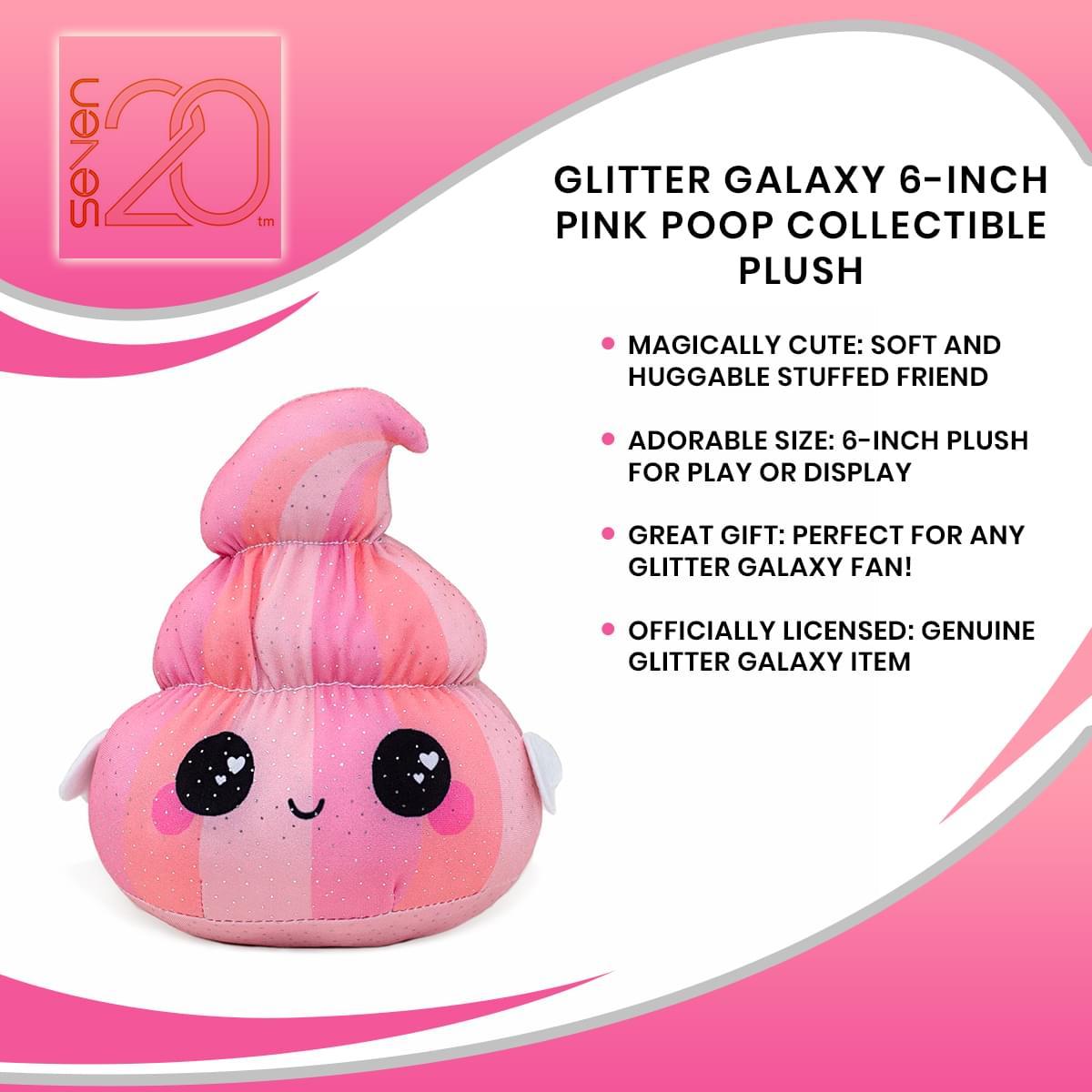 Glitter Galaxy 6" Pink Poop Collectible Plush - Eventeny