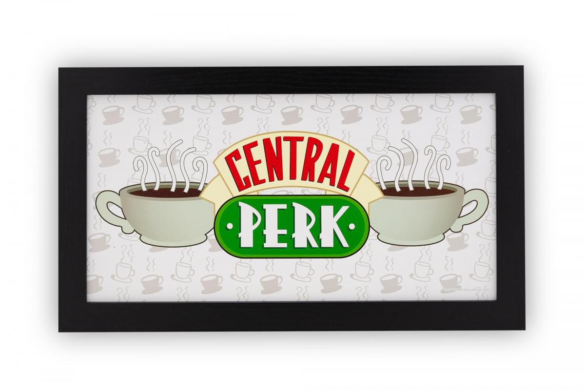 Friends Central Perk 18 x 10 Inch Framed Gell Coated Sign - Eventeny